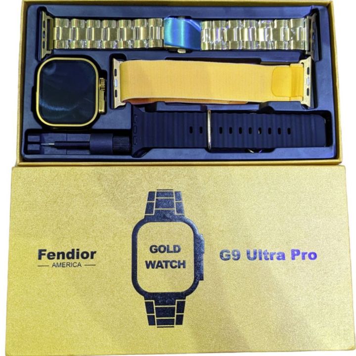 Original Fendior G9 Ultra Pro Smart Watch Golden Edition | Daraz.pk