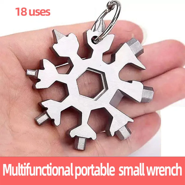 Multifunctional Snowflake Wrench Tool Steel Octagonal Hexagon Portable ...