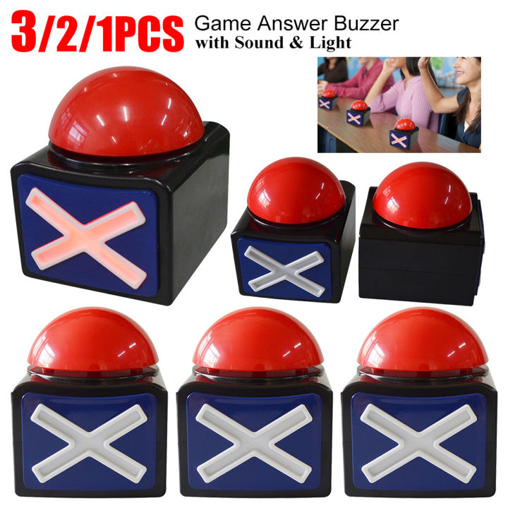 1/2/3PCS Game Answer Buzzer Interactive Buzzer Alarm Button for Kids ...