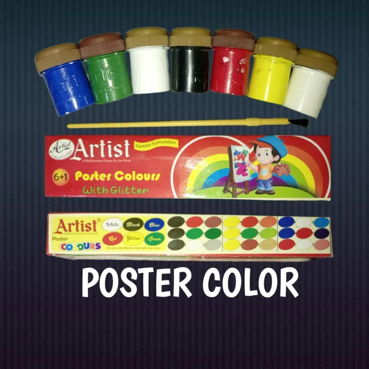Poster color seven piece | Daraz.pk