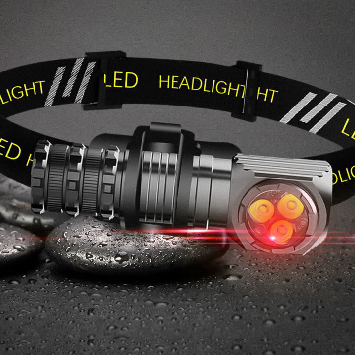 Newest Type-C White Red LED Dimming headlamp18650 Hunting headlight ...