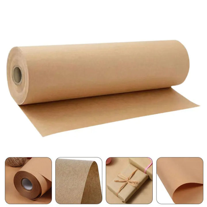 Brown Kraft Paper 5M Roll Ideal for Gift Wrapping, Art & Craft Postal ...