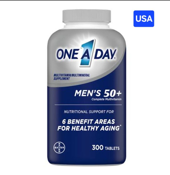 ONE A DAY Men's 50+ Multivitamin (300 Tablets) | Daraz.com.bd