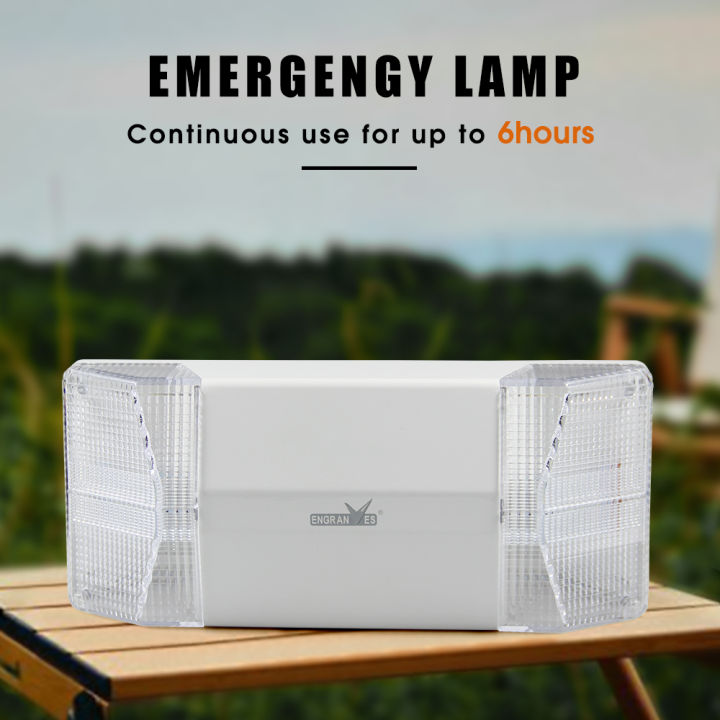 Dual Head LED Emergency Light Wall-mounted Fire Fighting Lamp Portable ...