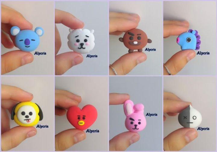 KOREAN BOY BAND BTS CARTOON CHARACTERS BT21 | Daraz.pk
