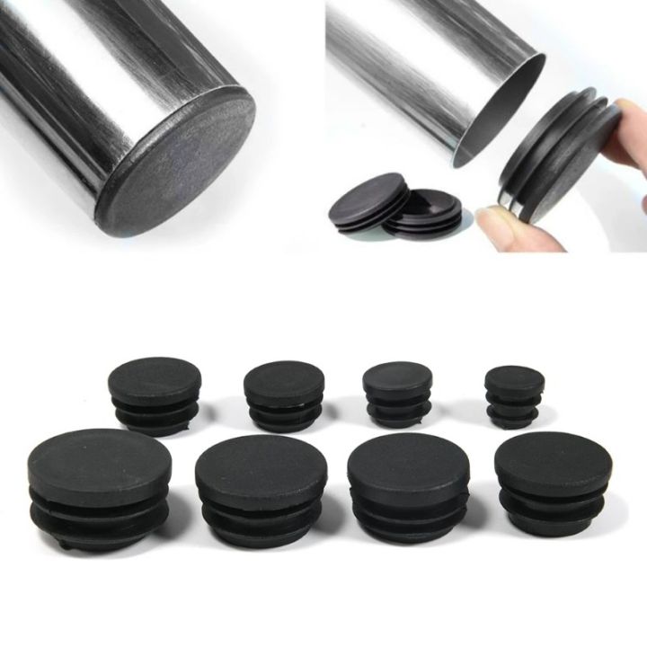 4pcs Round Steel Pipe Plastic Hole Plug Insert End Cap Furniture Chair ...
