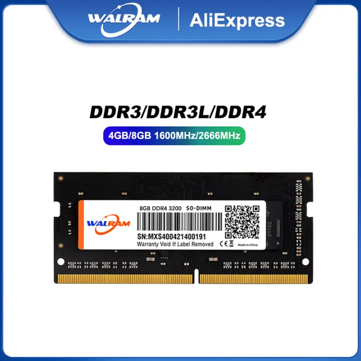 Walram Memoria RAM DDR4 DDR3 8GB 1600MHz 2666MHz 3200MHz 2400MHz Laptop ...