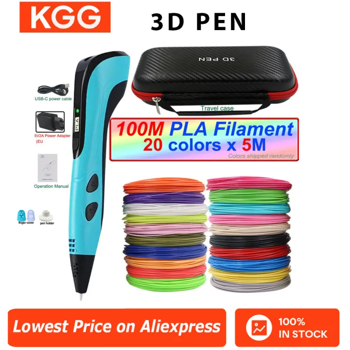 2025 3D Pen Set for Children 3D Printing Pen with LED Screen 100M PLA ...