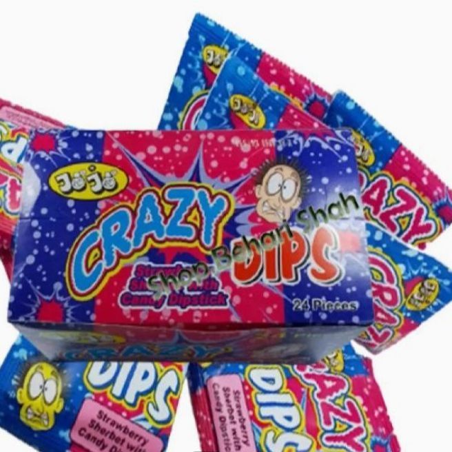 Crazy dips lollypops |sour and fizzy powder fizzy lolly pops | Daraz.pk