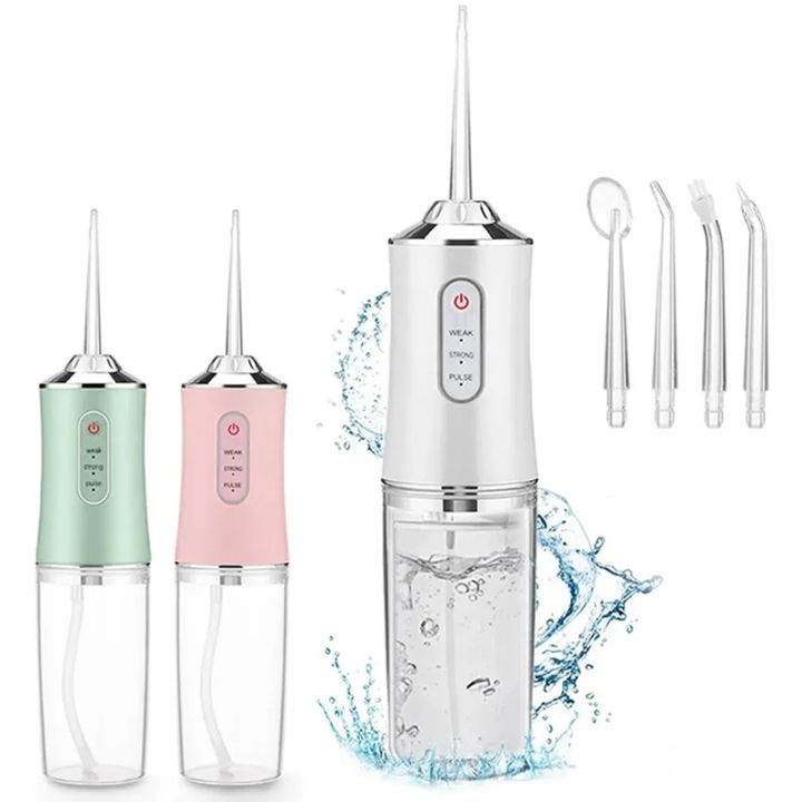 Electric Dental Water Flosser Oral Irrigator Portable Dental Bed ...