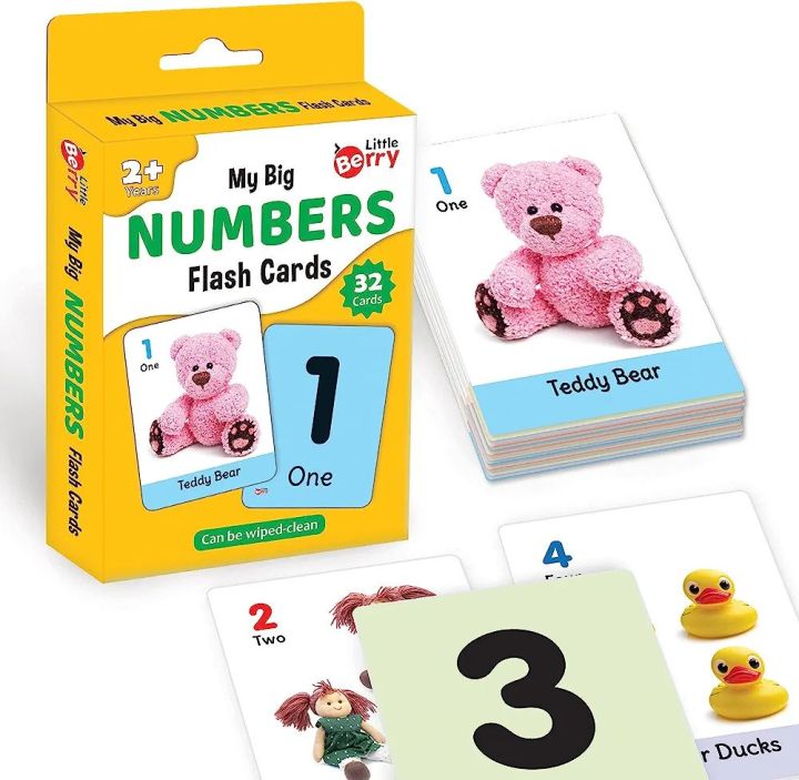 Numbers Flash Cards For Kids 32 Pieces | Daraz.com.np