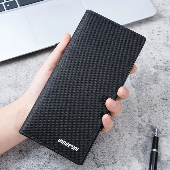Wallet men's long ultra-thin Korean youth personalized wallet students ...