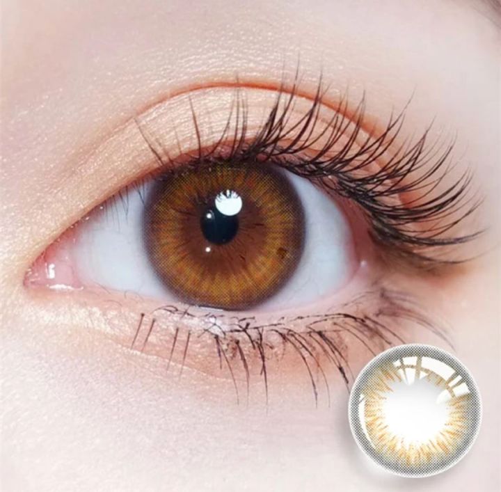 SHADE NAME: 'BROWN" 7 Days use, Soft Colored Contact Lenses / Colored ...