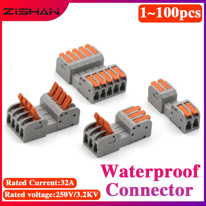 Quick Splitter 2 In 2 Out Wire Connector Stainless Steel Spring Wiring ...