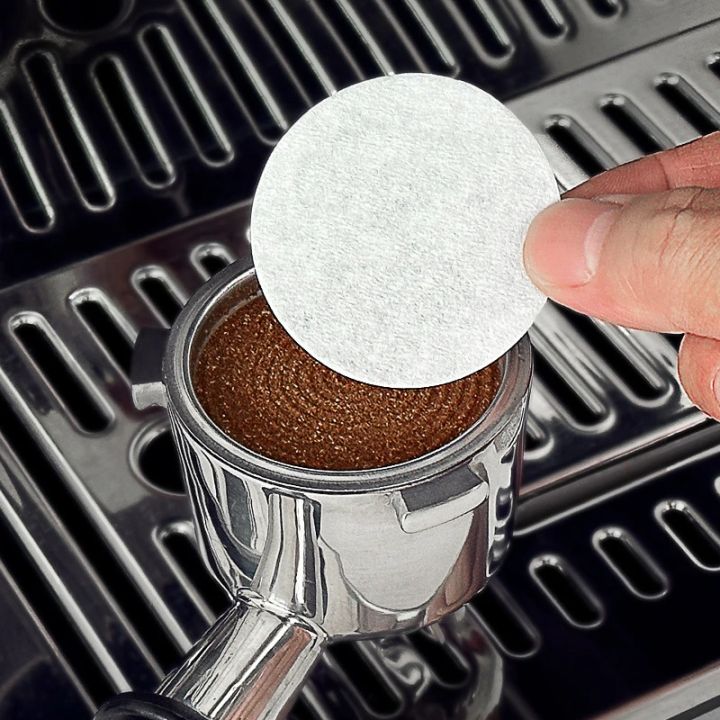 Round Filter Paper for Italian Coffee Machines White 100 Sheets Mocha ...