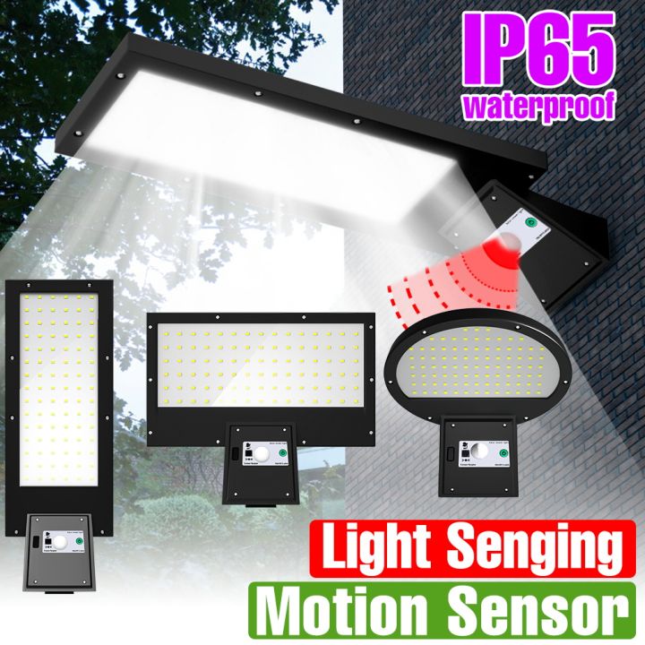 LED Solar Street Light Waterproof Floodlights PIR Motion Sensor ...