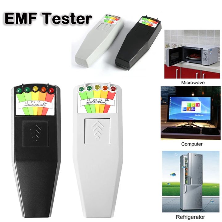 K2 EMF Meter 5-LED Indicator Light LCD Digital Electromagnetic Field ...