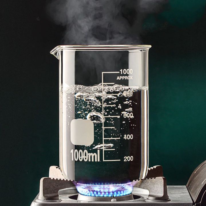 Transparent High Borosilicate Glass Measuring Cup Clear Scale Cup ...