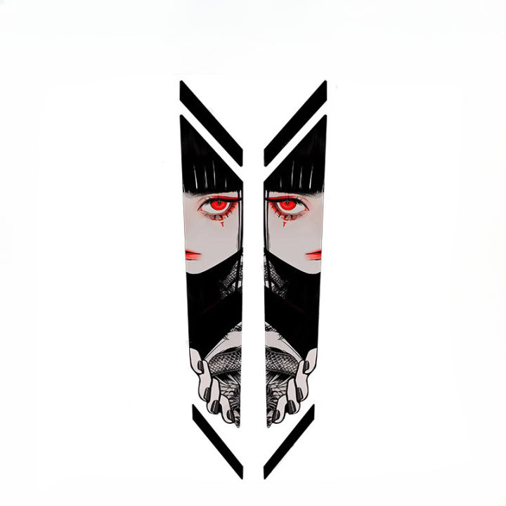2 Cartoon Frame Stickers, JDM Style PVC Decals, Suitable for Road Bikes ...