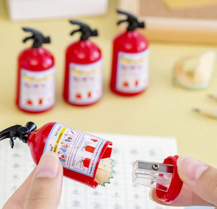 sharpener 1pcs/Lot Cute Fire Extinguisher Pencil Sharpener Cartoon ...