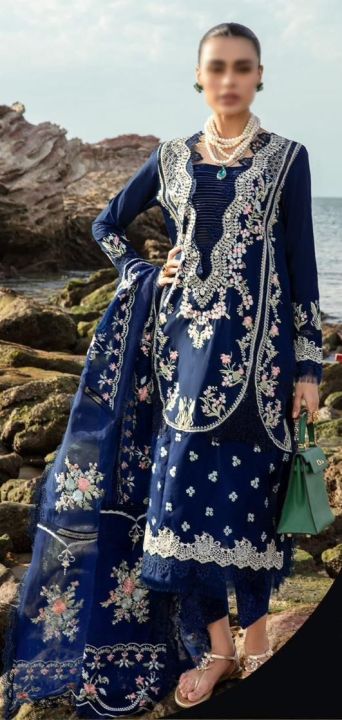 LAWN FULLY HEAVY EMBROIDERED SCIFFLIE ANF MUTI THREAT LASER CUTWORK ...