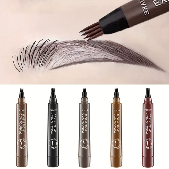 Waterproof Eyebrow Pen, Microblading Eyebrow Pencil With 4 Split Head ...