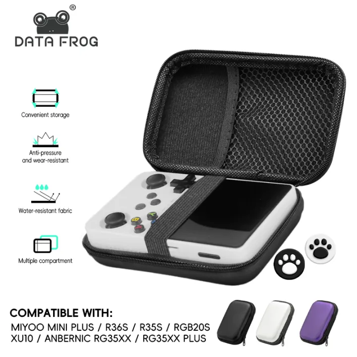 Data Frog Protable Bag for RG35XX Plus Case for ANBERNIC RG35XX Cover ...