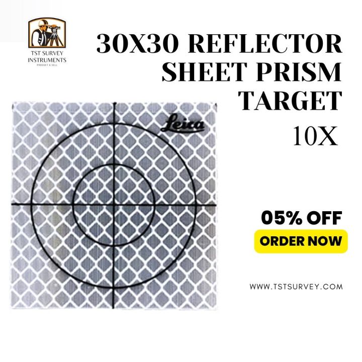 10X 30x30 REFLECTOR Sheet PRISM TARGET For TOTAL STATION | Daraz.com.bd
