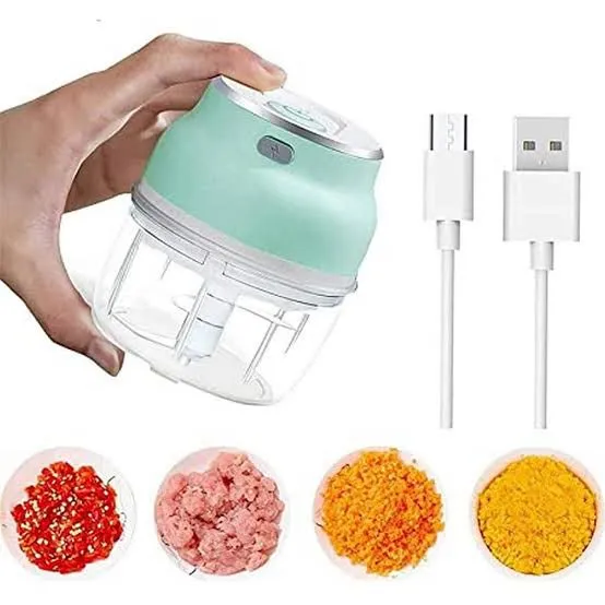 Mini Electric Chopper - USB Rechargeable Chopper - Food Chopper Kitchen ...