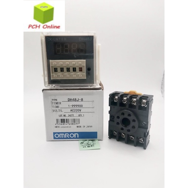 Dh48j relay counter DH48j-8 whole set including pin Series AC 220V /DC ...