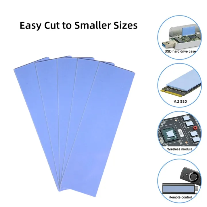 Soft Silicone Thermal Pads for M.2 2280 SSD NVMe Heatsinks, CPU, GPU ...