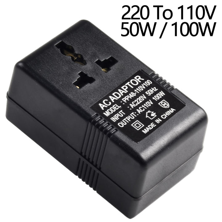 1pc Voltage Converter Step Down Transformer Travel Adapter 220V To 110V ...