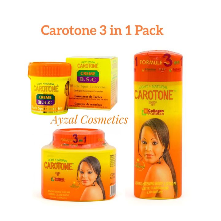 Carotone 4 Pack Brightening Kit- Lotion - Bsc Cream | Daraz.lk