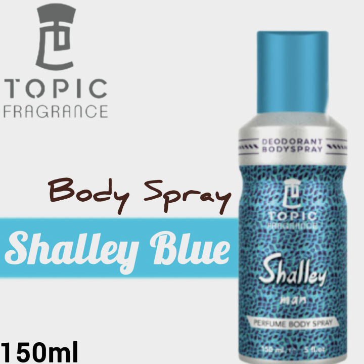 Topic Deodorant Body Spray (Shalley Blue) - 150ml | Daraz.pk