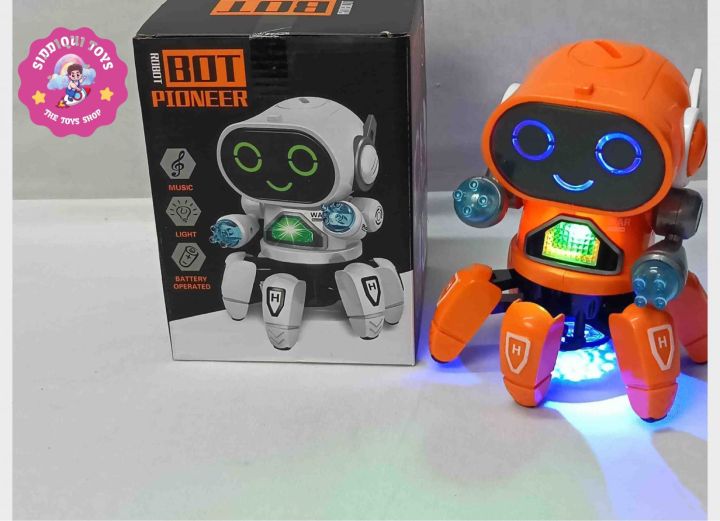 Bot Robot Spider Pioneer Dancing 6 Legs Walking Robot | Daraz.pk