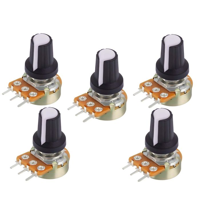5Pcs WH148 Potentiometers 3Pin 1K 2K 5K 10K 20K 50K 100K 250k 500K 1M ...