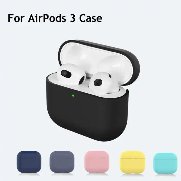 for airpod 3 2021 case Silicone Soft Skin Protect Case cute Pro 2 case ...