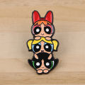 Cute Cartoon Girls Power Enamel Pins Anime Brooches for Women Lapel ...