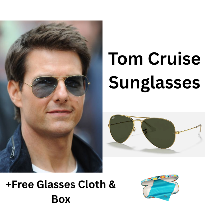 Tom Cruise Sunglasses For Men | +Free Cover & Cleaning Cloth ...