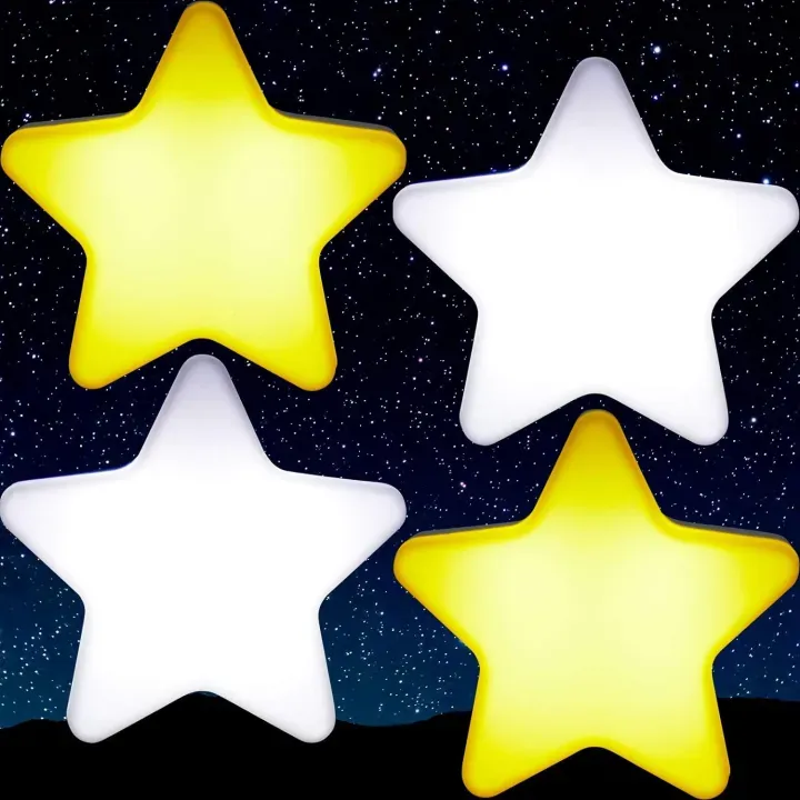 US EU Plug Star Shaped Night Light Socket Wall Lamp Light Night Lamp ...