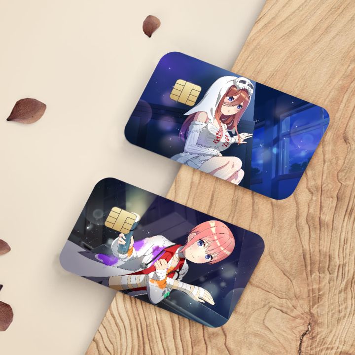 Miku Nakano Anime Front Cover Film Sticker Skin For Credit Debit Card ...