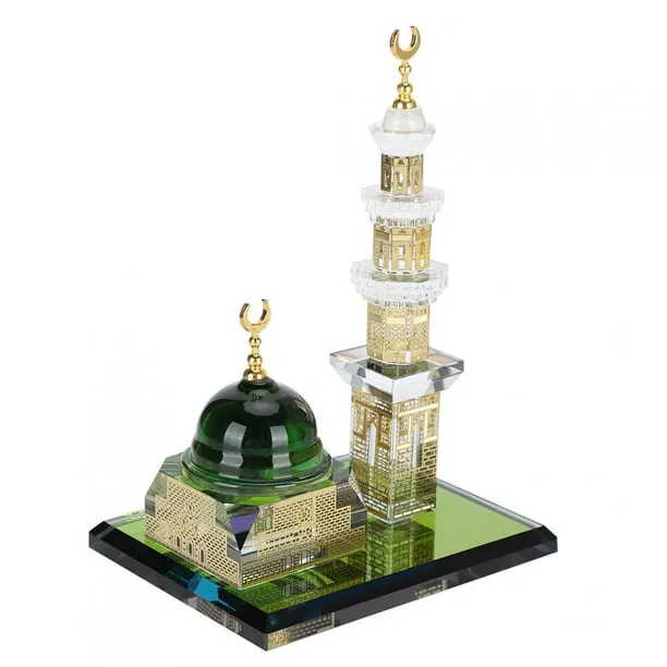 Holy mosque crystal showpiece /Crystal Medina Mosque Model for decor ...