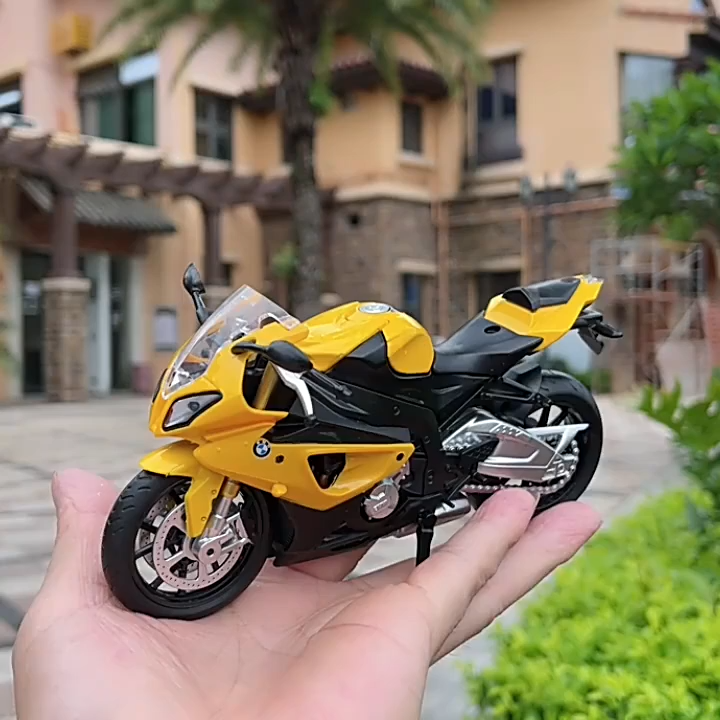 1:12 BMW S1000RR Diecast Model Metal Motorcycle with Sound and Light ...