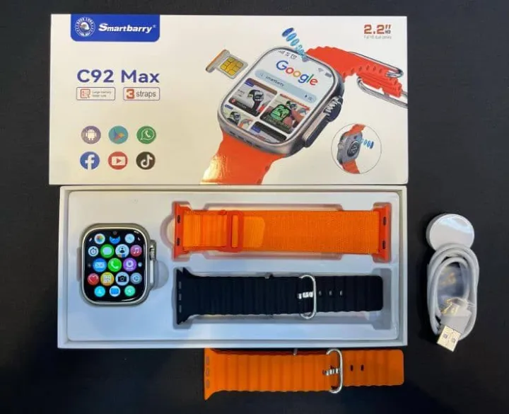 Smartbarry C92 Max Version 2.0 | 6GB 64GB Real Smart Watch | 5G Sim ...