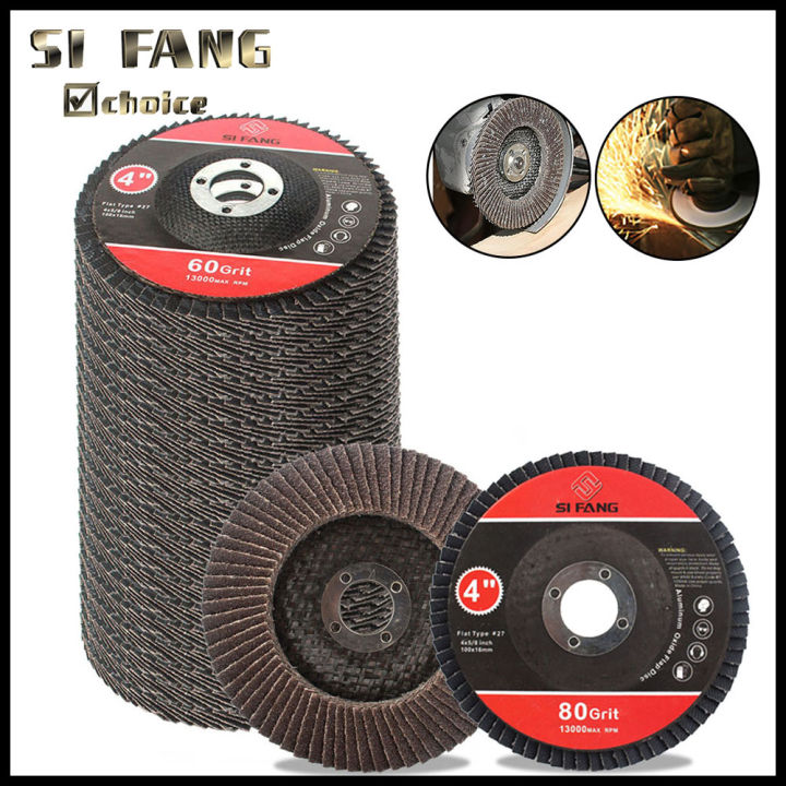 4 Inch Flap Discs 60-320 Grit Grinding Wheels Blades for Angle Grinder ...