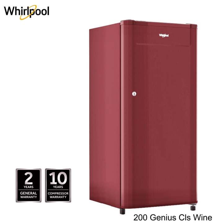 Whirlpool 185 Litres Single Door Refrigerator (200 Genius Cls Pls Grey ...