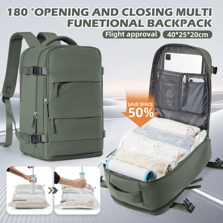 Ryanair Cabin Airplane 40x20x25 Backpack Travel Laptop Bag wirh Two Air ...