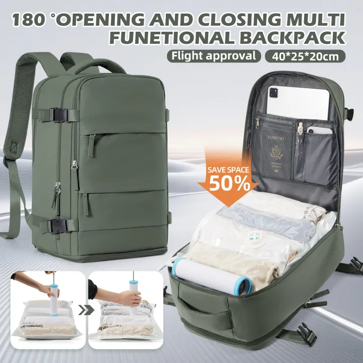 Ryanair Cabin Airplane 40x20x25 Backpack Travel Laptop Bag wirh Two Air ...