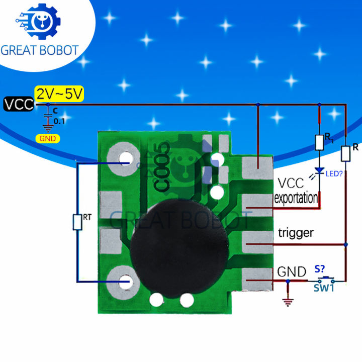10PCS BS Multifunction Delay Trigger Timing Chip Module Timer IC Timing ...