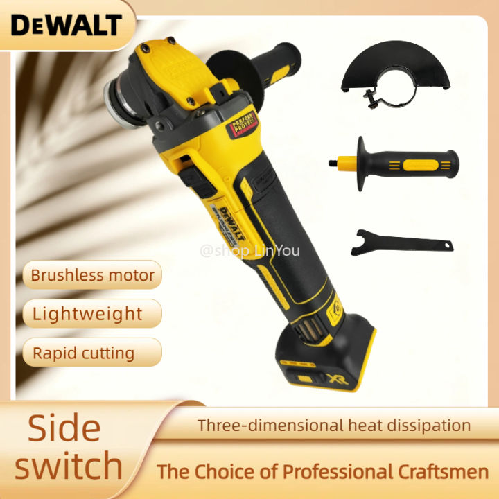 DEWALT DCG409 Cordless Angle Grinder 20V Brushless Motor Cutting ...